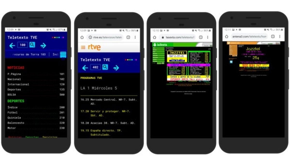 Así puedes ver el mítico teletexto en tu móvil