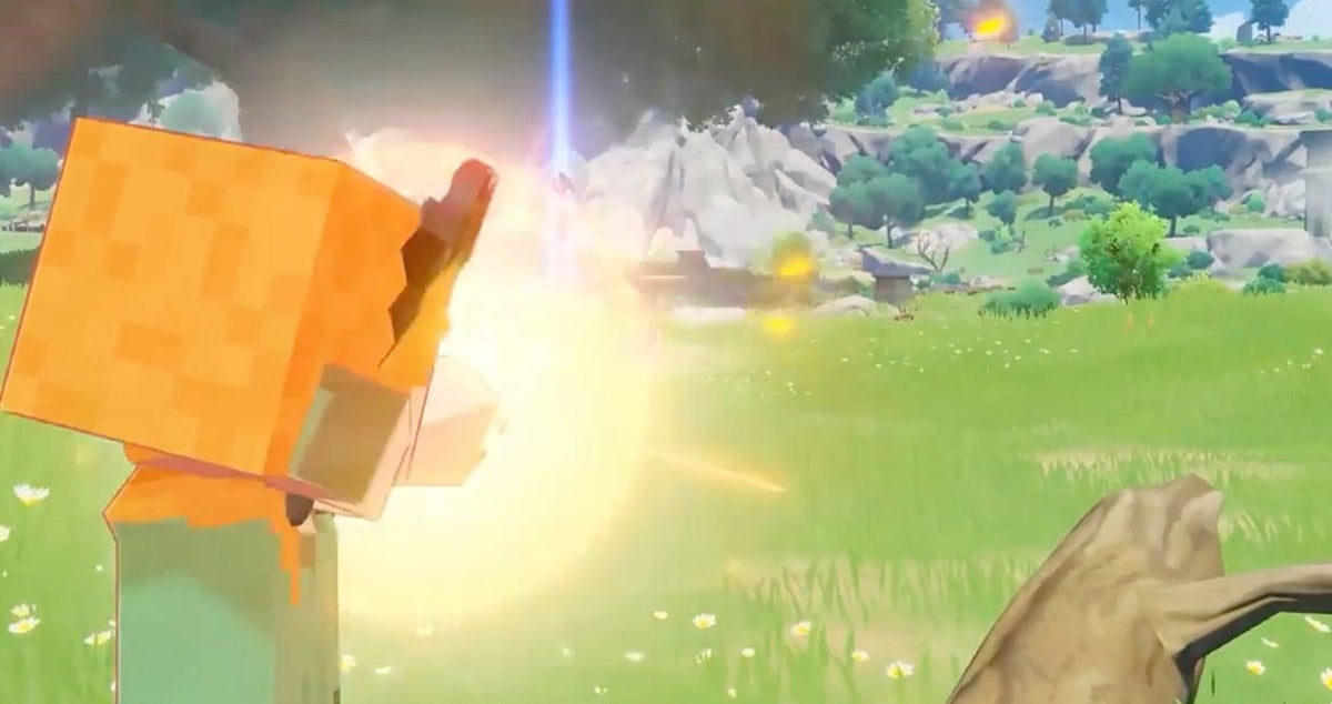 Minecraft y Genshin Impact se unen de la forma más imprevisible