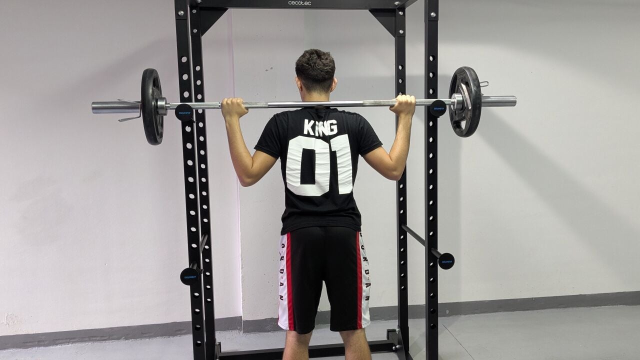 Cecotec Drumfit PowerRack 1000: la jaula de musculación para entrenar ...