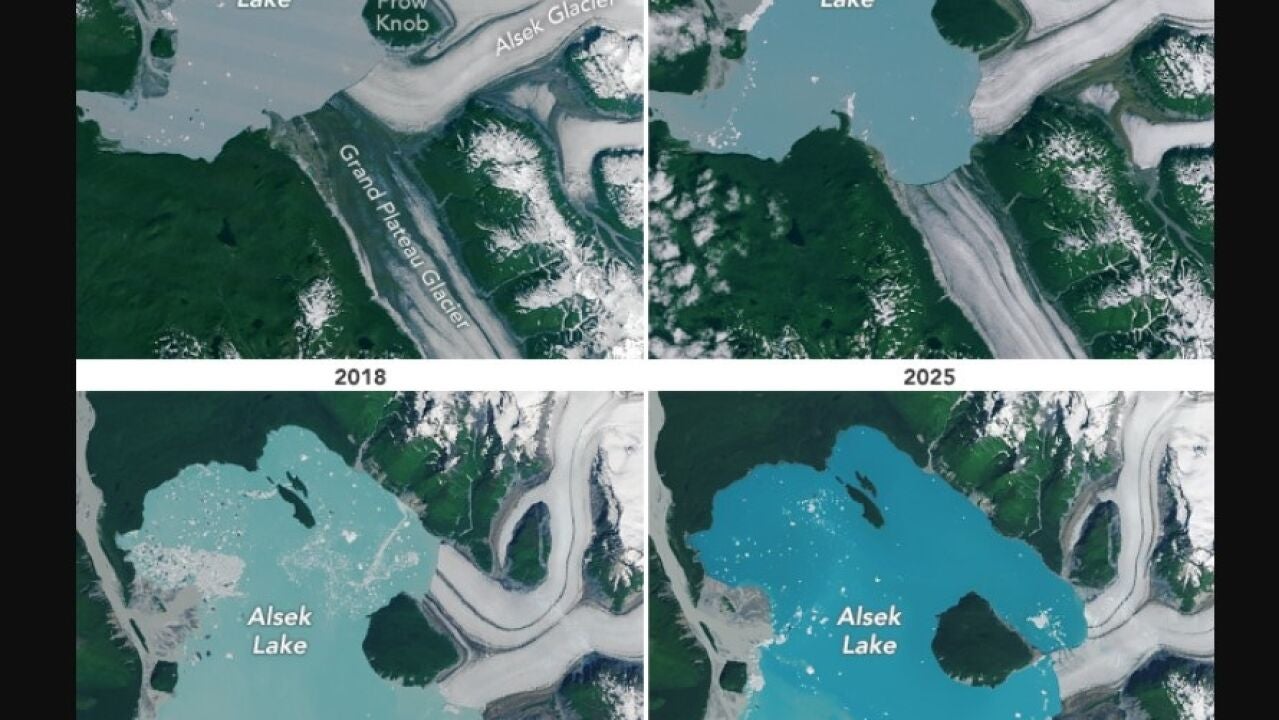 Una isla emerge en Alaska tras décadas de deshielo, así lo muestran las ...