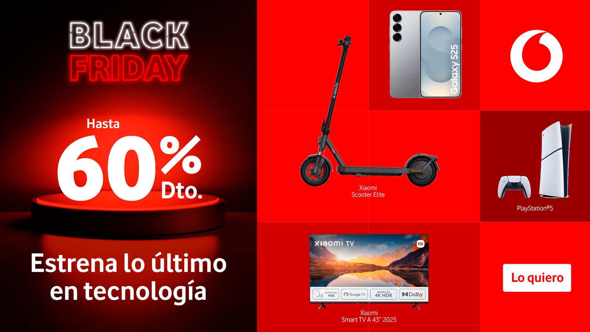 Vodafone estrena su Black Friday 2025 con rebajas de hasta el 60% y una ...