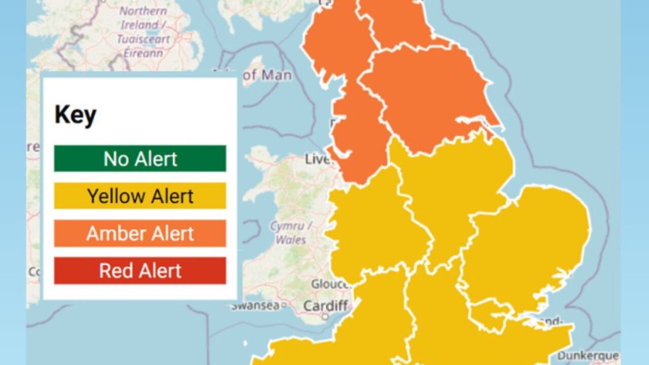 Alerta por heladas y nevadas en gran parte del Reino Unido: el aire ...