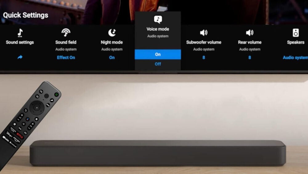 Si no entiendes bien los diálogos de tu tele, esta barra de sonido Sony ...