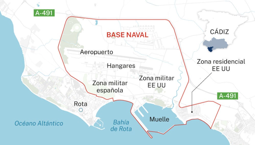 Así es la base naval de Rota usada por EE UU contra Irán donde su ...