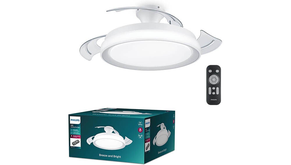 Este ventilador de techo Philips refresca e ilumina tu cuarto y está ...