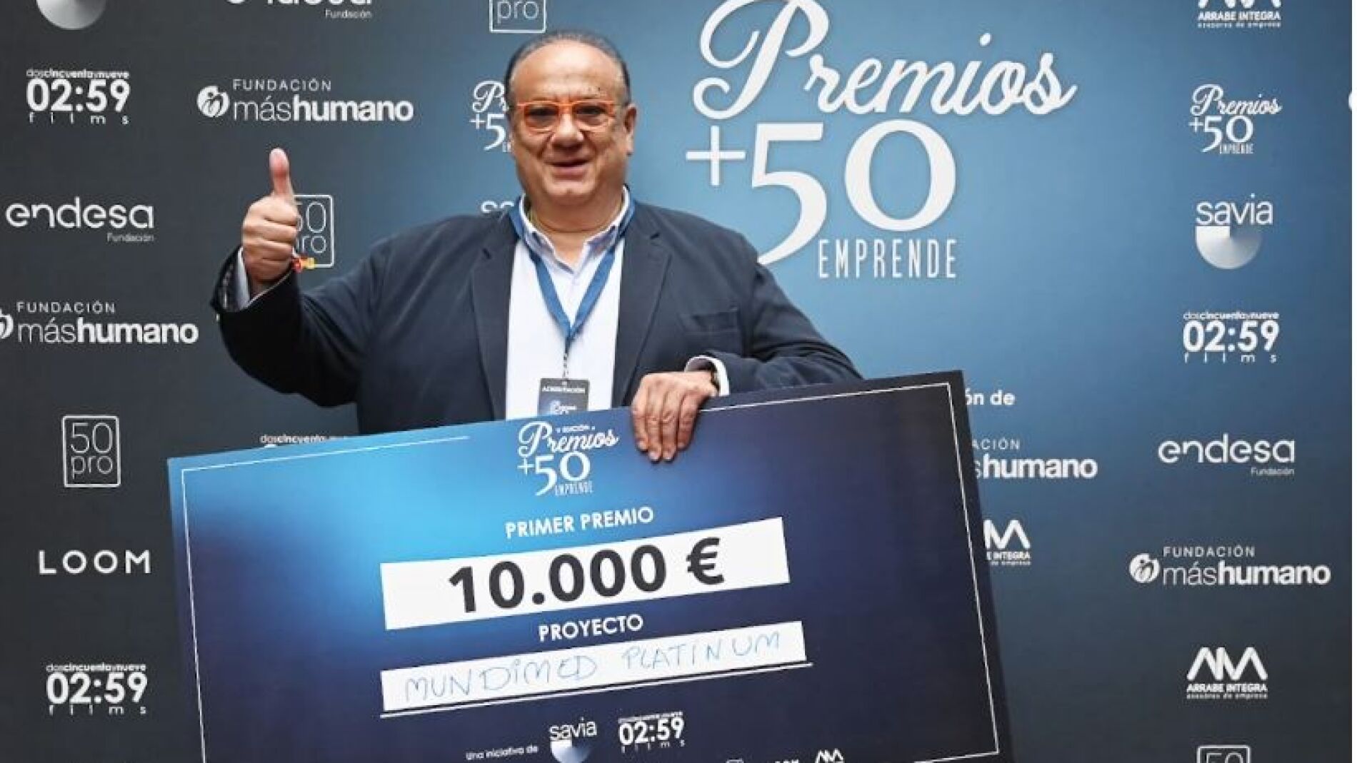 Ramiro López, de 67 años, ganador de la V edición de los Premios +50 ...