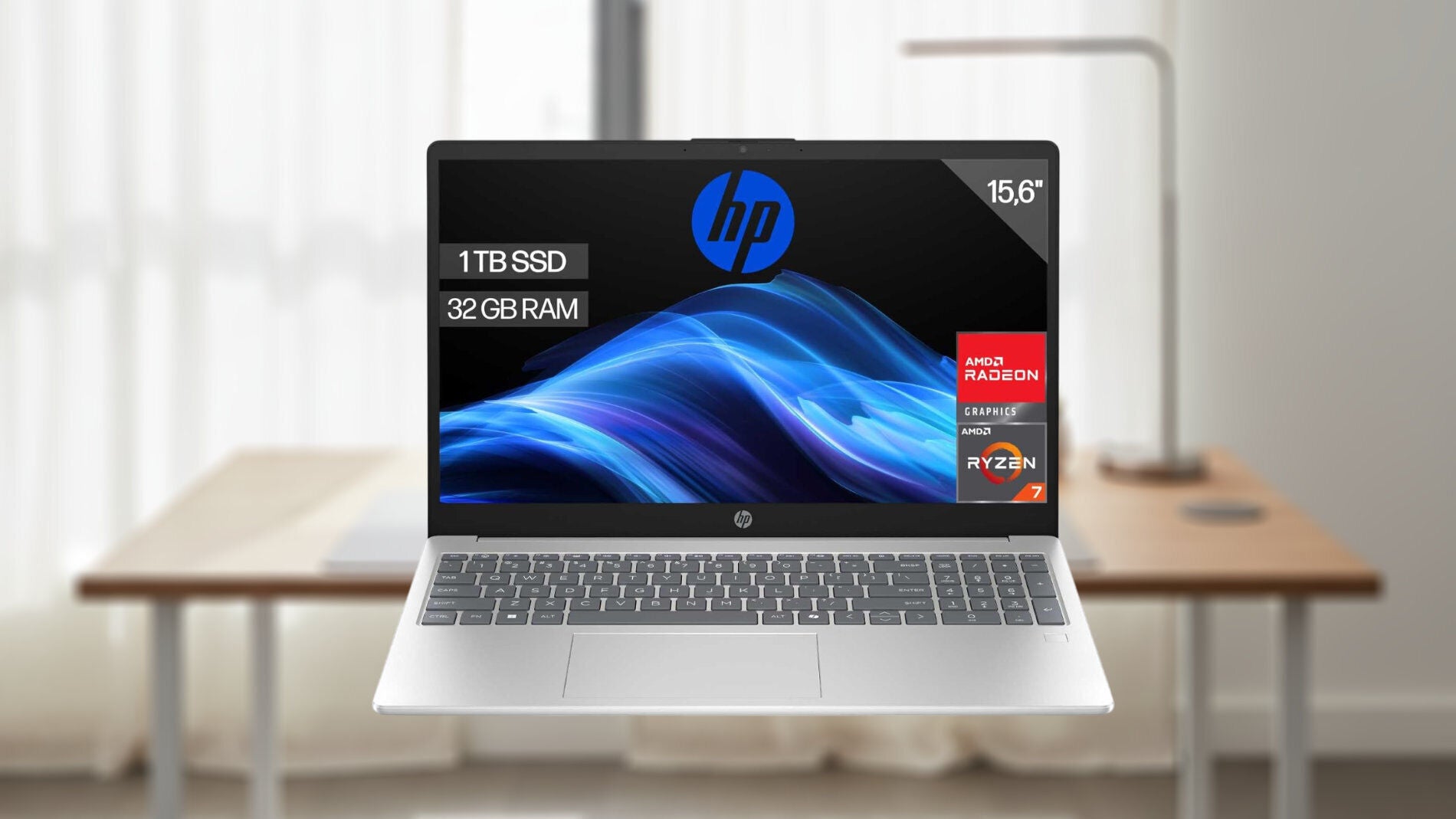 Precio mínimo histórico para este portátil HP con AMD Ryzen 7 y RAM de sobra