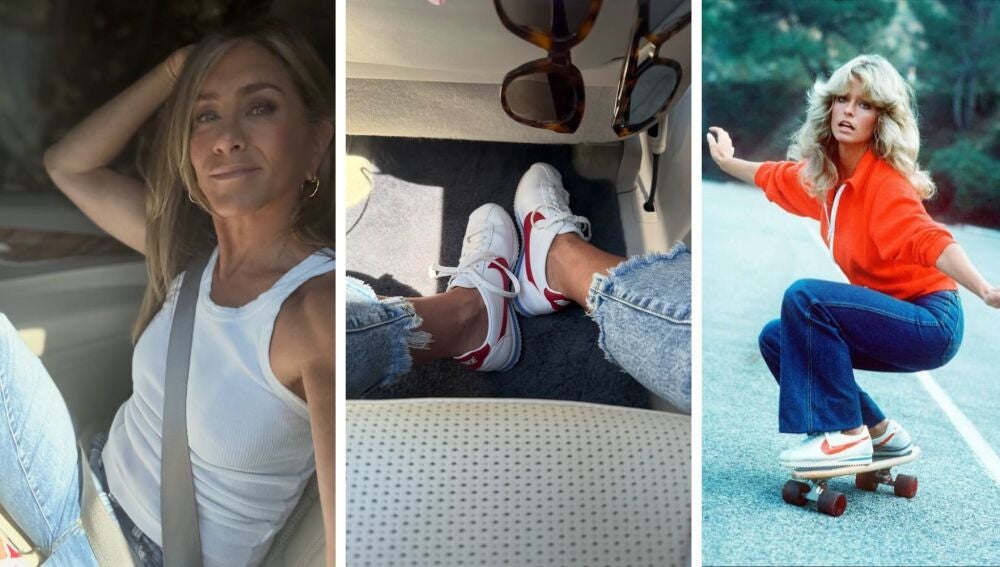 Las zapatillas retro que lleva Jennifer Aniston fueron icono en los 70 ...