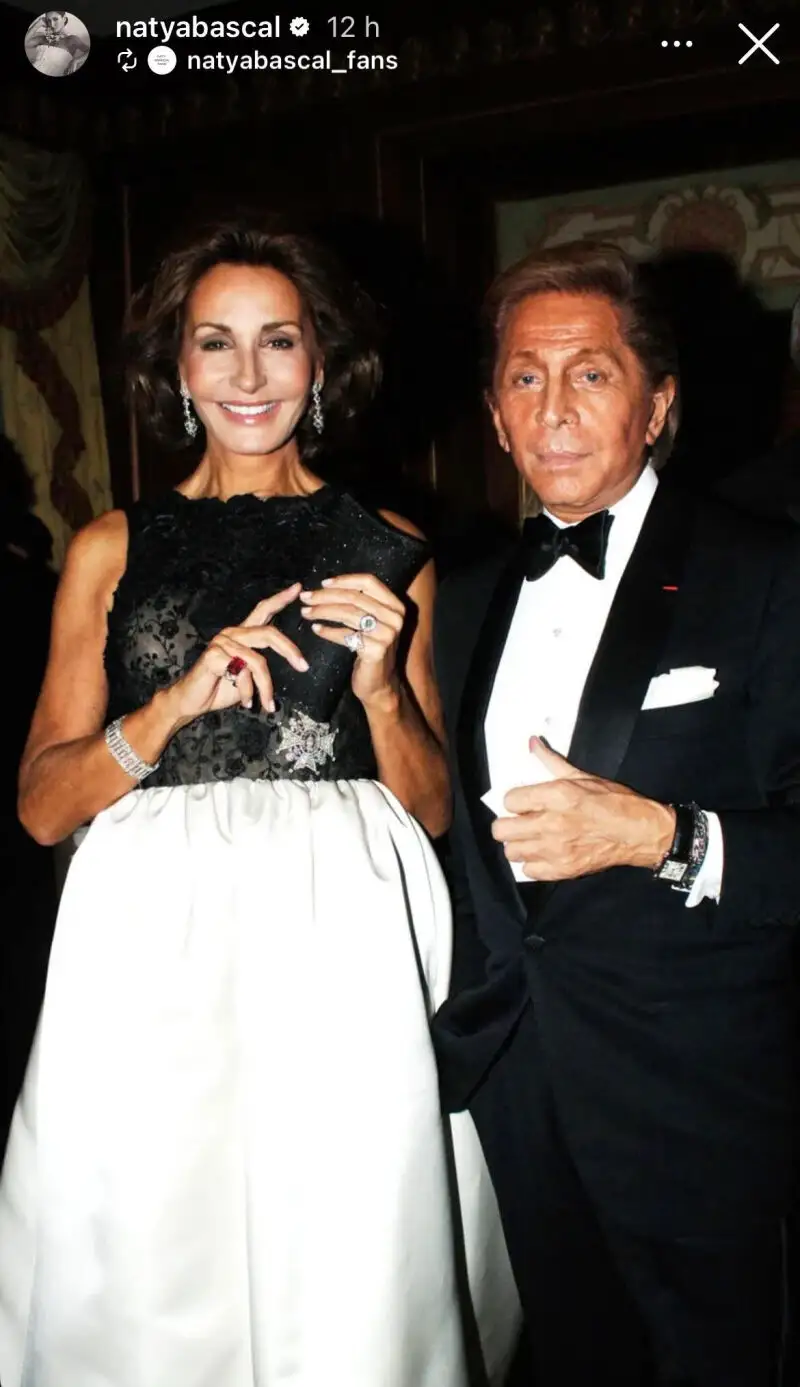 Naty Abascal y Valentino: el look con el que recuerda a su amigo y a ...