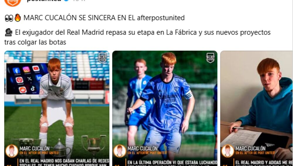 Marc Cucalón se abre en canal: "El Real Madrid me renovó sabiendo que ...